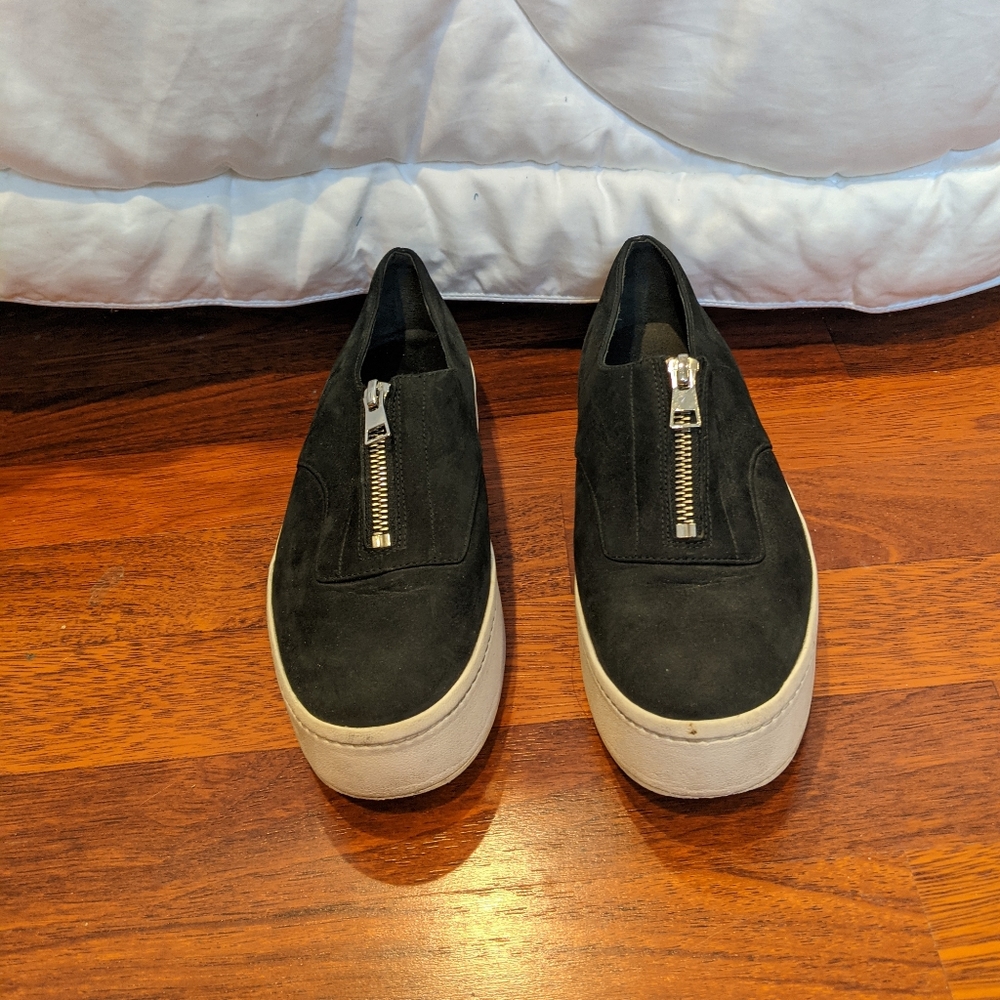 Vince Zip Up Platform Sneakers - Gem